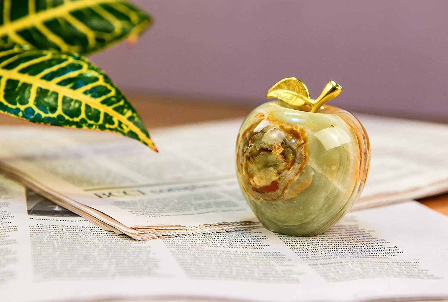 Decoration Piece Handmade Marble Home Decor Green Onyx Apple - Etsy