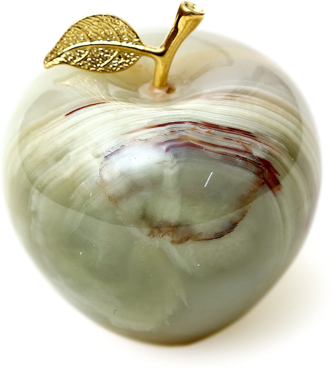 Decoration Piece Handmade Marble Home Decor Green Onyx Apple - Etsy