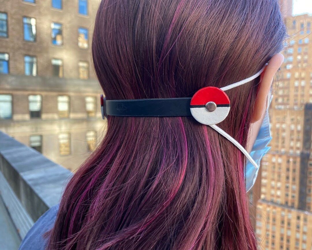 Pokémask Pokemon Pokeball Inspired Ear Saver for Face Masks - Etsy