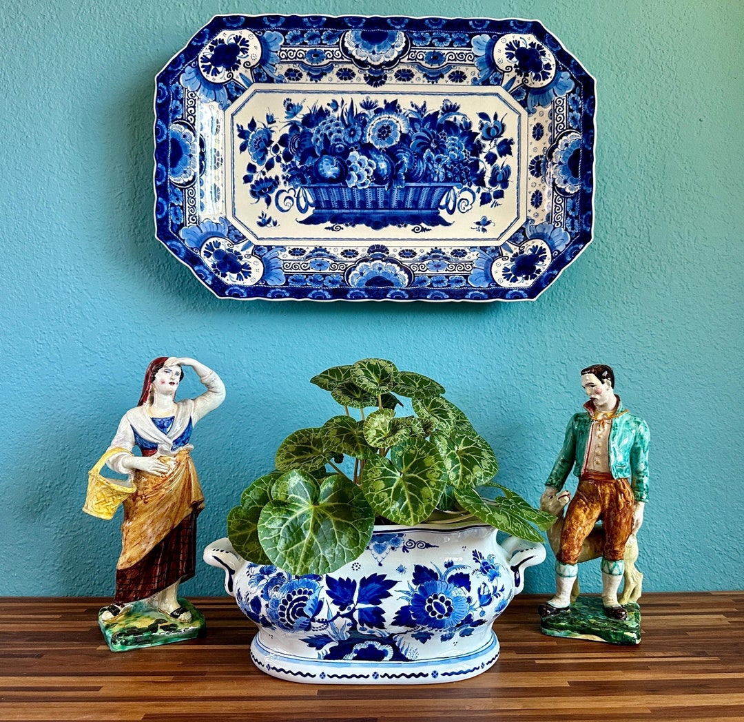 Iconic Royal Delft, De Porceleyne Fles, Large 24" Oval Plate Platter ...