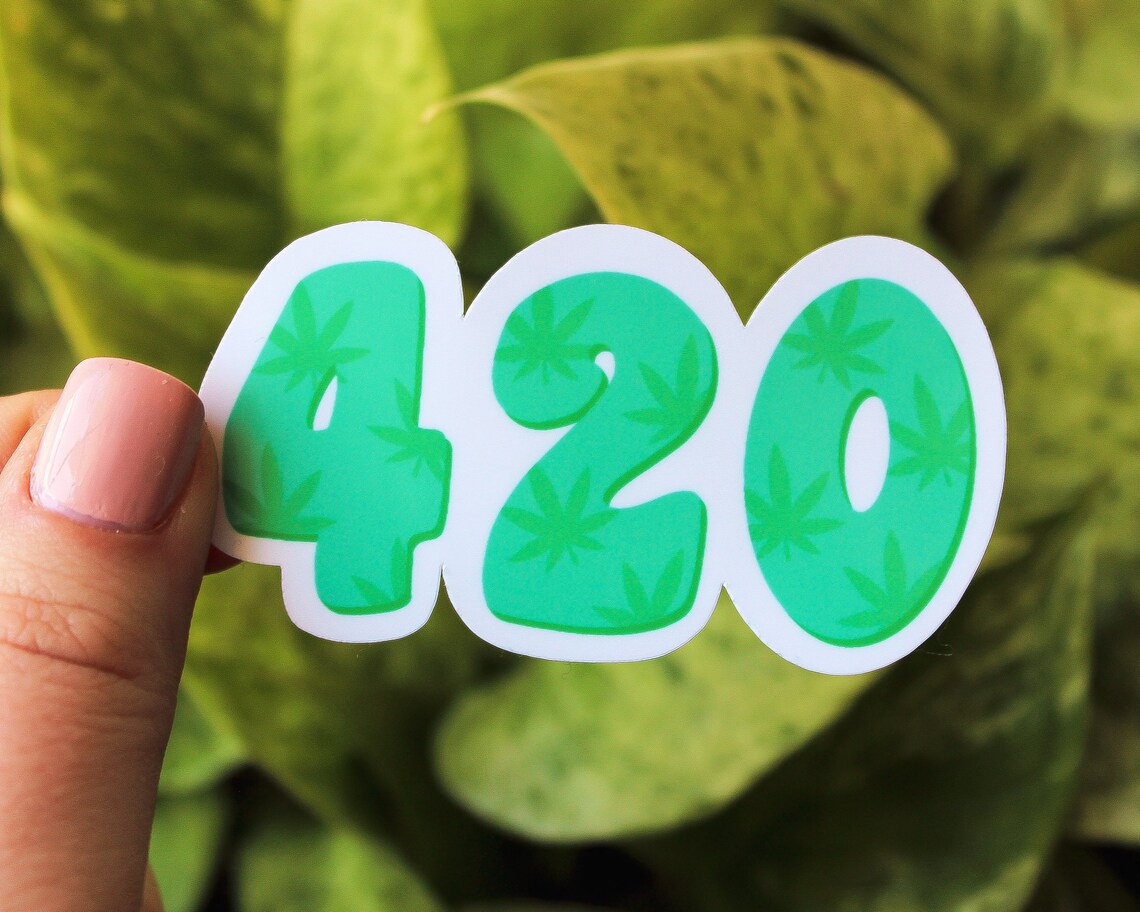 420 Waterproof Sticker Decal Stoner Sticker Stoner Decal | Etsy