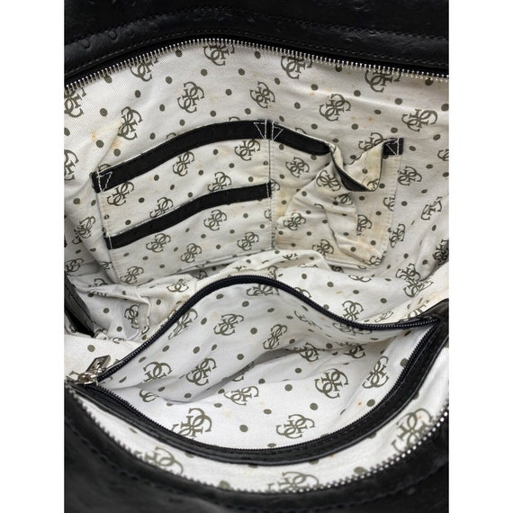 Vintage Guess Est 1981 Ostrich Leather Black Dual Top… - Gem