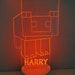 Personalised Led Minecraft Night Light Colour Changing With Remote ...