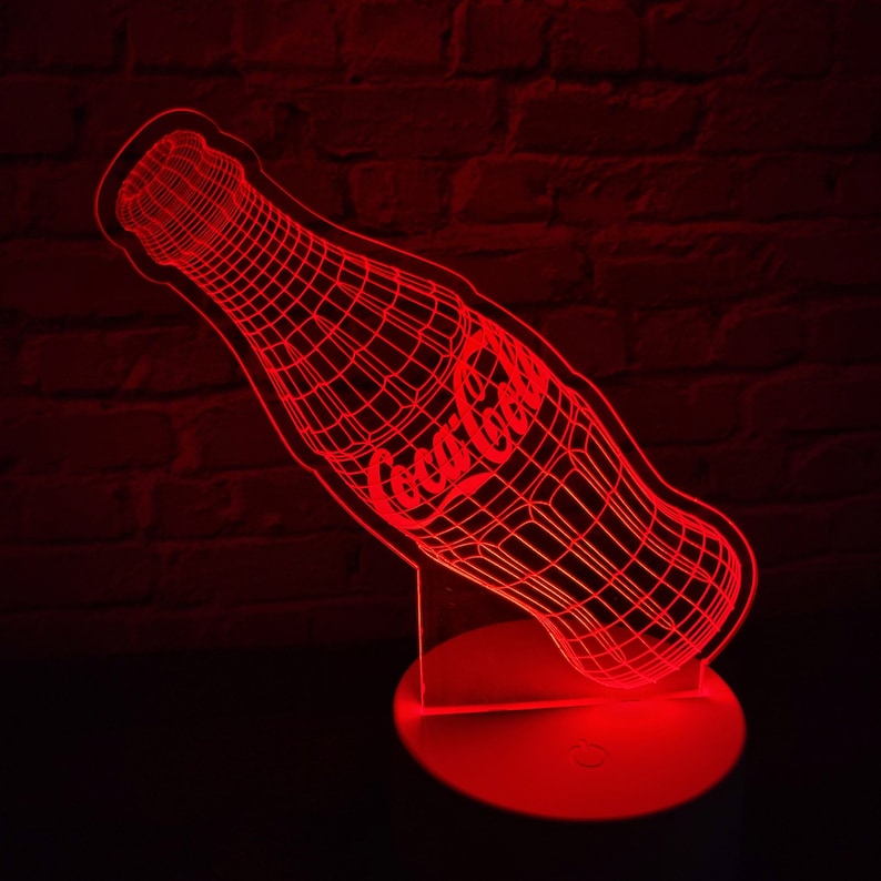 Personalised LED Cocacola Coke Cola Bottle Remote Control - Etsy UK