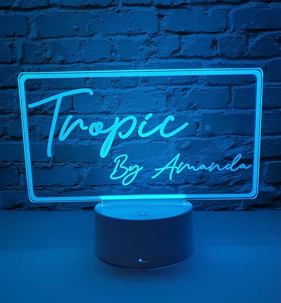 LED Personalised Company Sign | Business Display Sign | Customised ...
