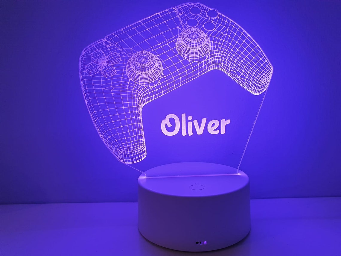 Personalised RGB Led Playstation 5 PS5 Controller Gaming Light | Etsy