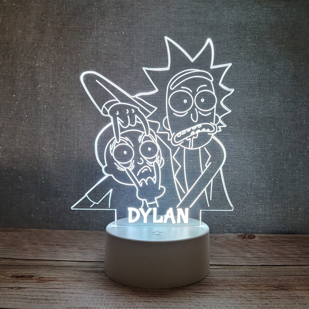 Personalised LED Rick Sanchez Remote Control Rick and Mortimer Night ...