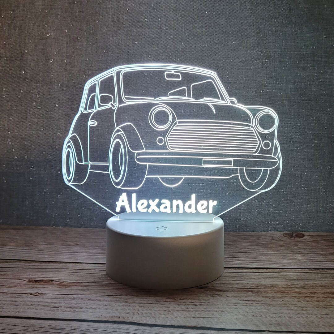 Personalised Mini LED Sign / LED Light Remote Controlled Lamp Mini One ...