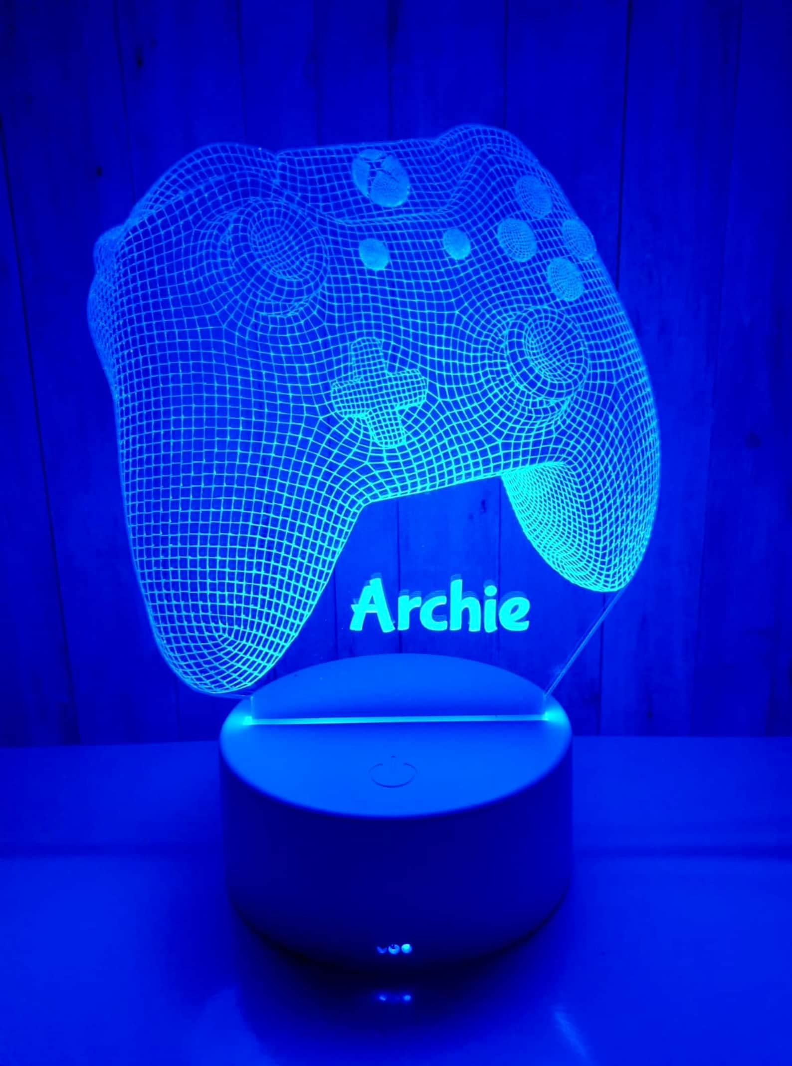 Personalised 3D Led Xbox One Controller Gaming Night Light | Etsy