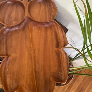 Midcentury Monkey Pod Serving Tray - Etsy
