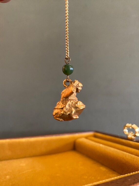 Alva Museum Replica Laughing Buddha on Frog - Gem