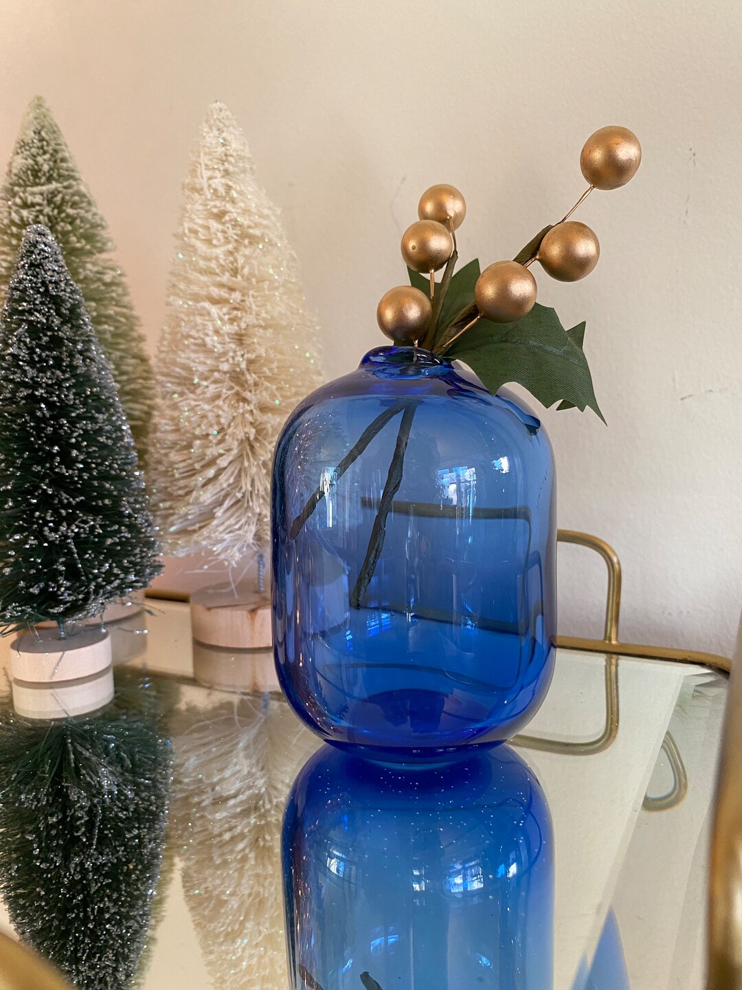 Cobalt Blue Bud Vase - Etsy