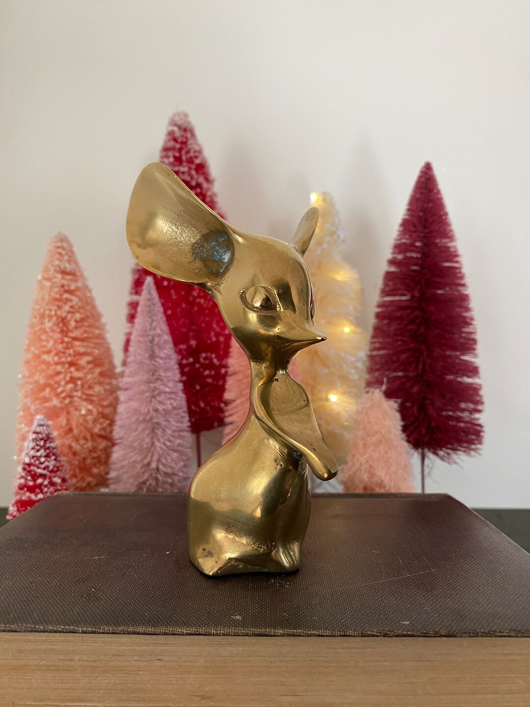 Midcentury Brass Mouse Figurine - Etsy