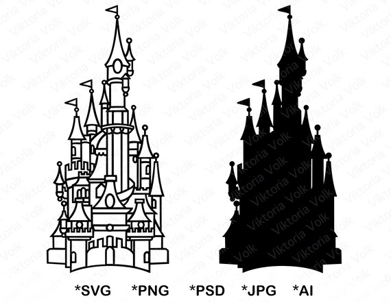 Castle Vector Bundle SVG Cut File Castle Icon SVG Kingdom | Etsy