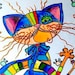 5D DIY My Diamond Art (colorful Crazy Cat) Diamond Painting Kit (NEW ...
