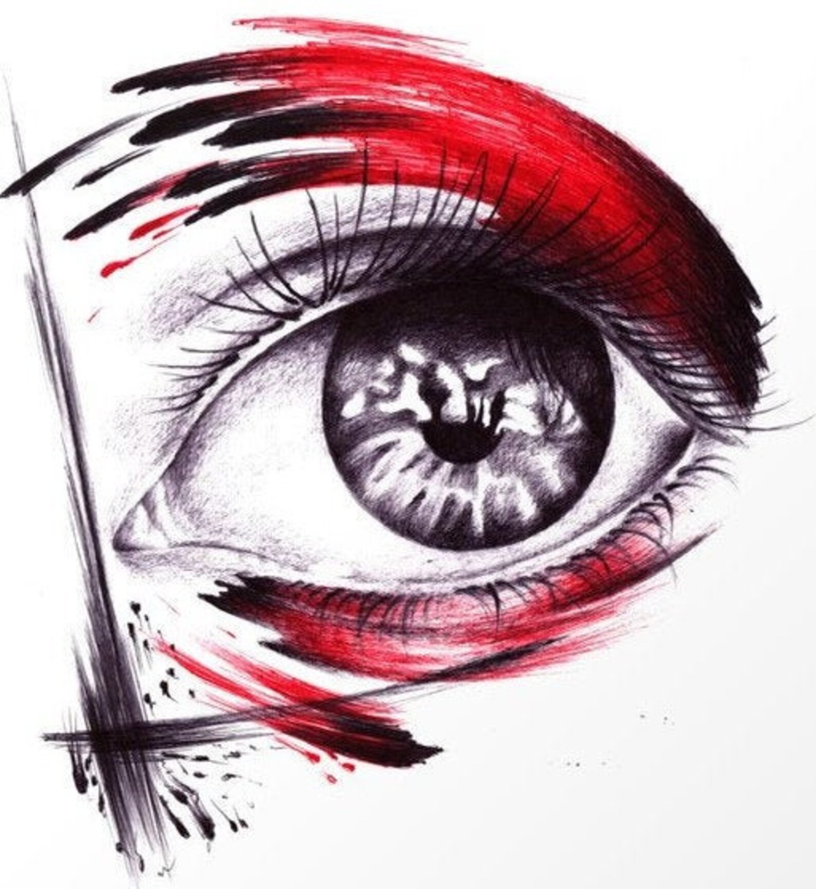 5D DIY My Diamond Art red Eye Diamond Painting Kit NEW | Etsy