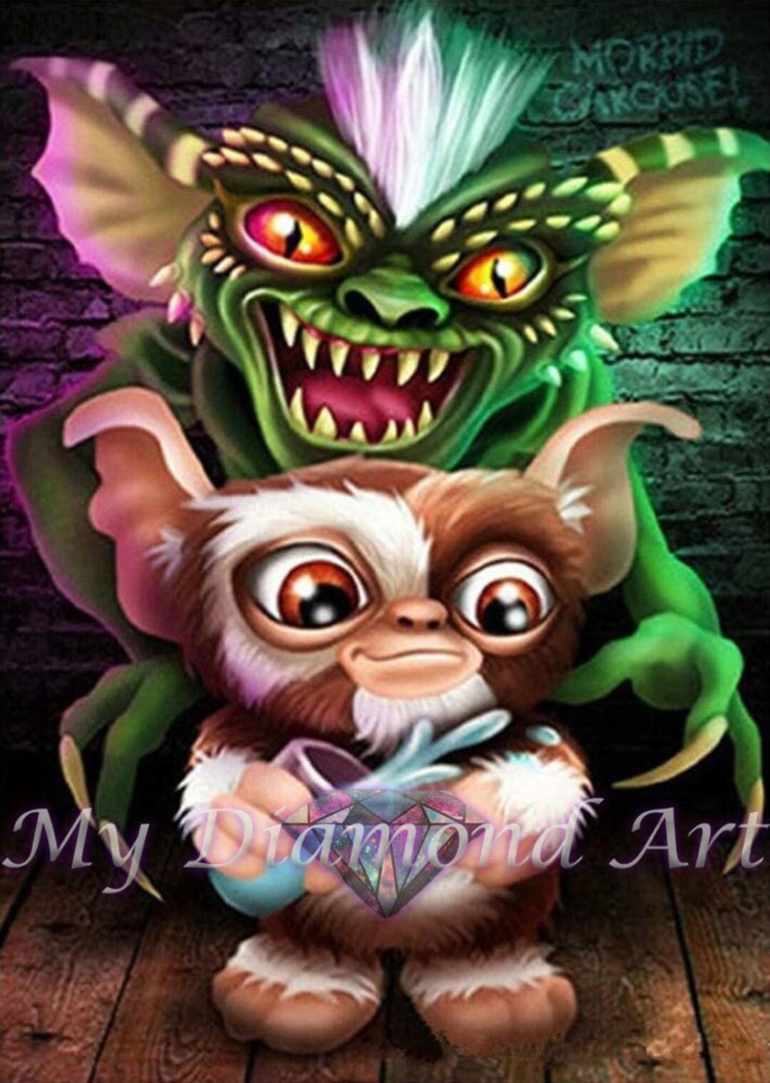 5D DIY My Diamond Art (gizmo and Stripe) Diamond Painting Kit (NEW) - Etsy