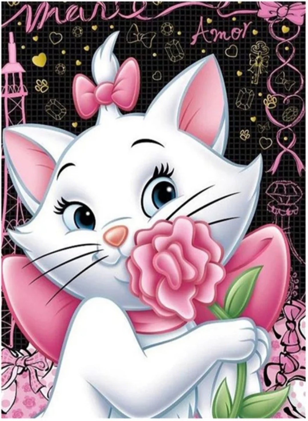 5D DIY My Diamond Art (cartoon Cat) Diamond Painting Kit (NEW) - Etsy