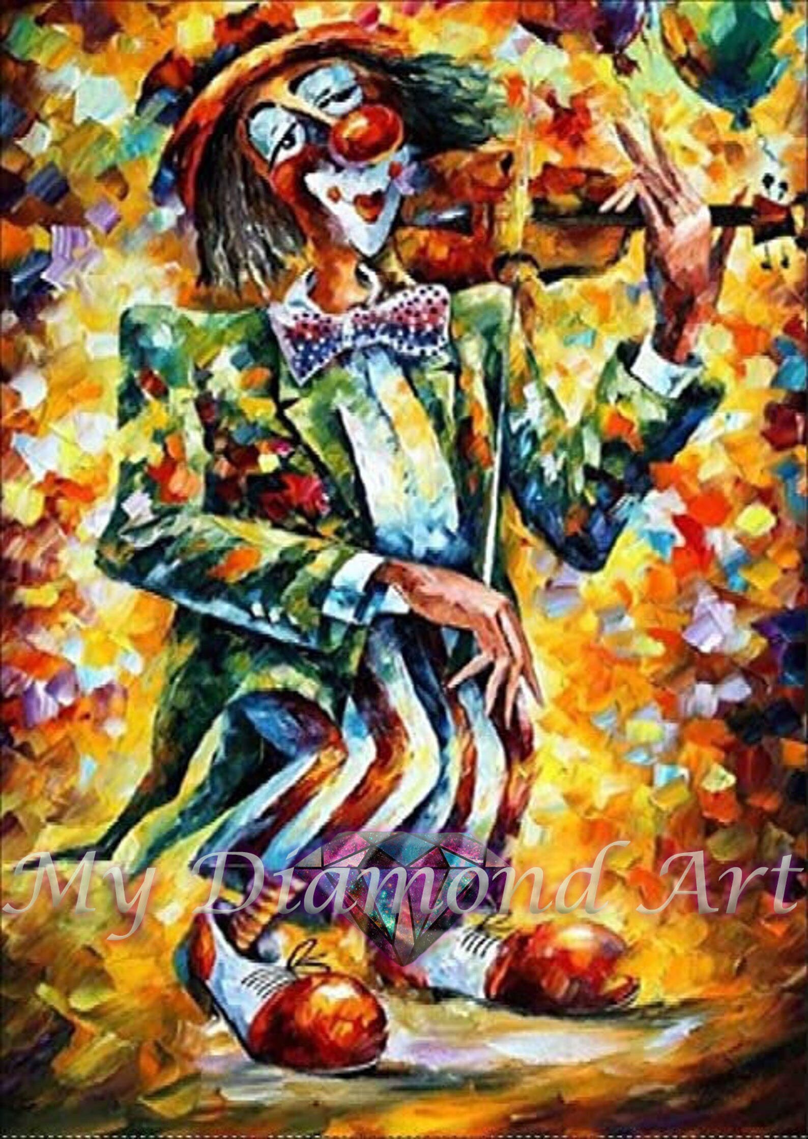 5D DIY My Diamond Art (abstract Clown) Diamond Painting Kit (NEW) - Etsy