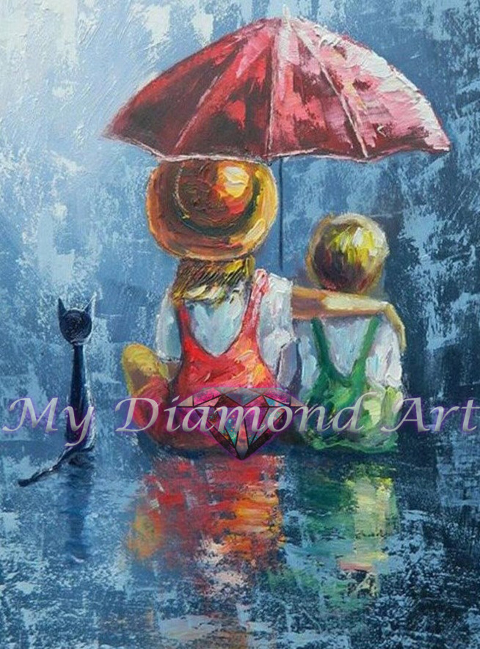5D DIY My Diamond Art (sitting in the Rain) Diamond Painting Kit (NEW ...