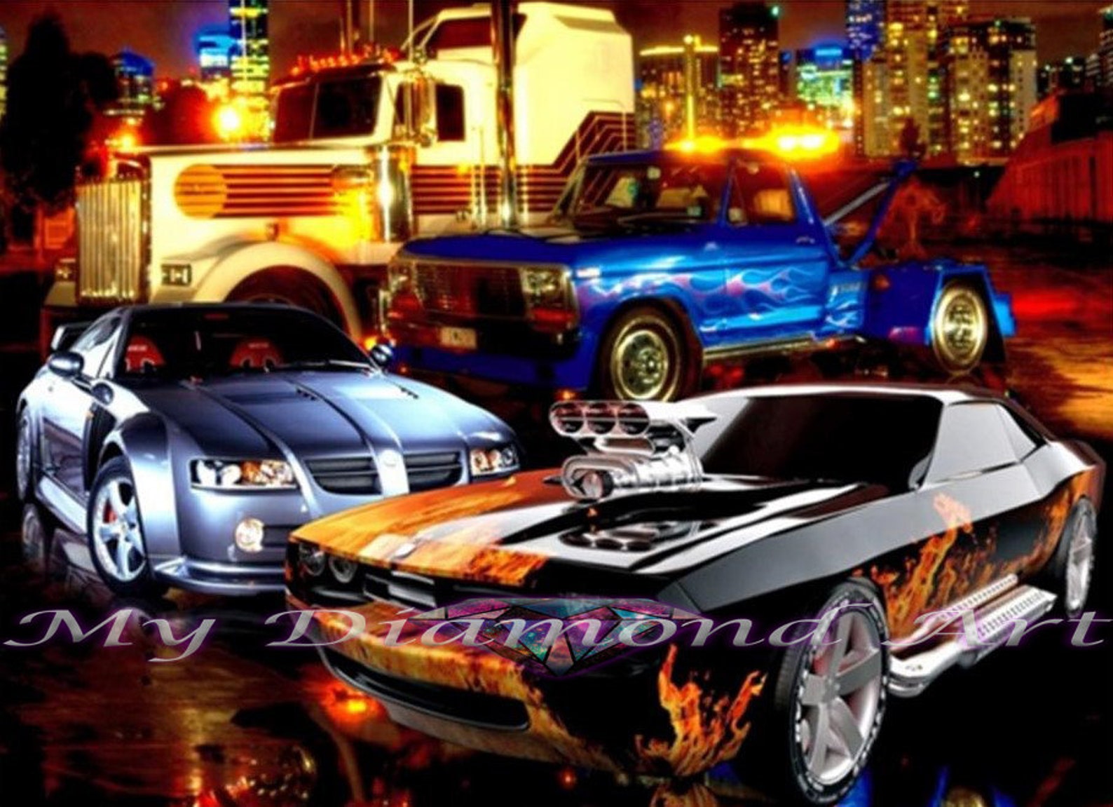 5D DIY My Diamond Art (cars) Diamond Painting Kit (NEW) - Etsy
