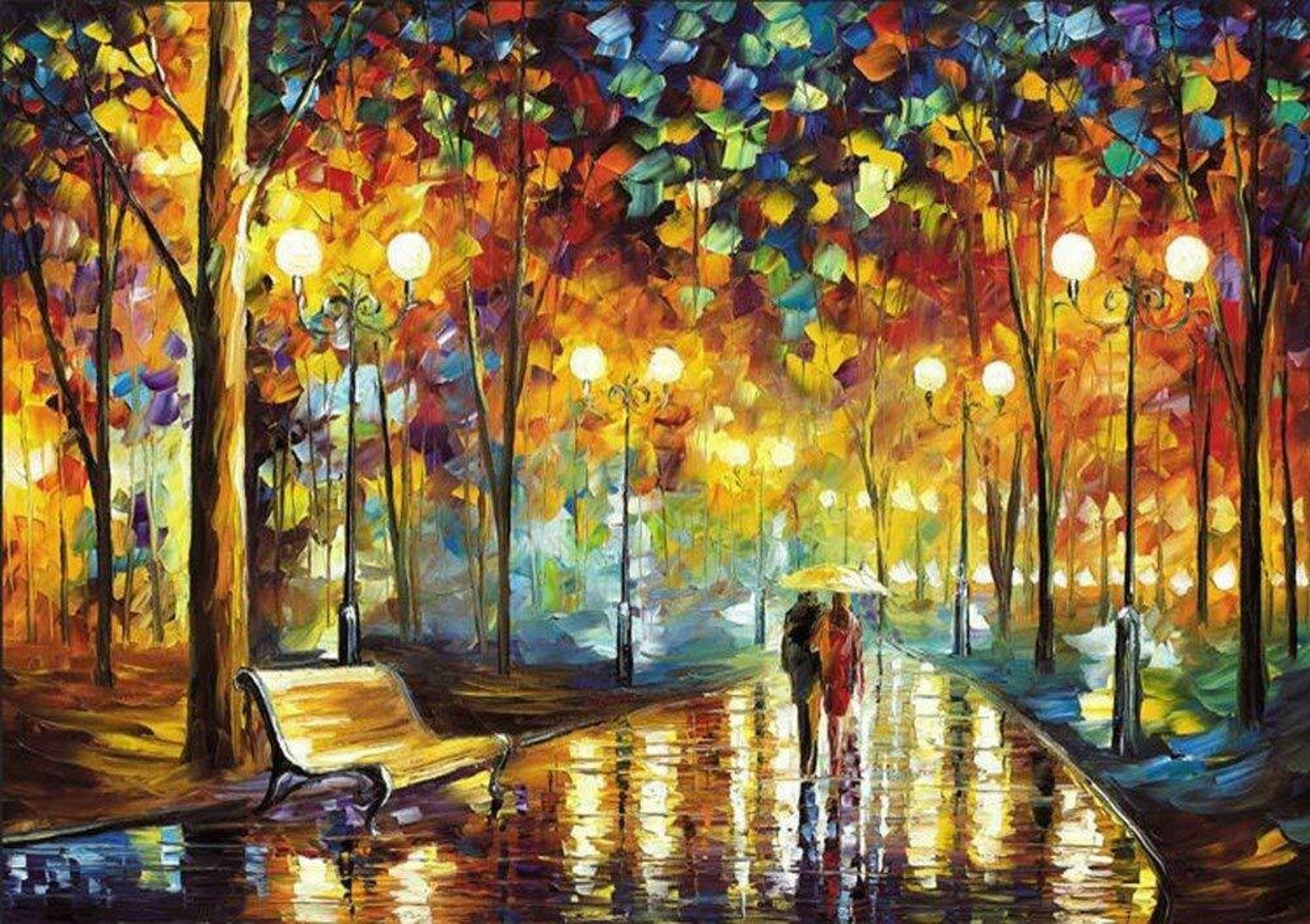 5D DIY My Diamond Art walk in the Park Diamond Painting Kit - Etsy