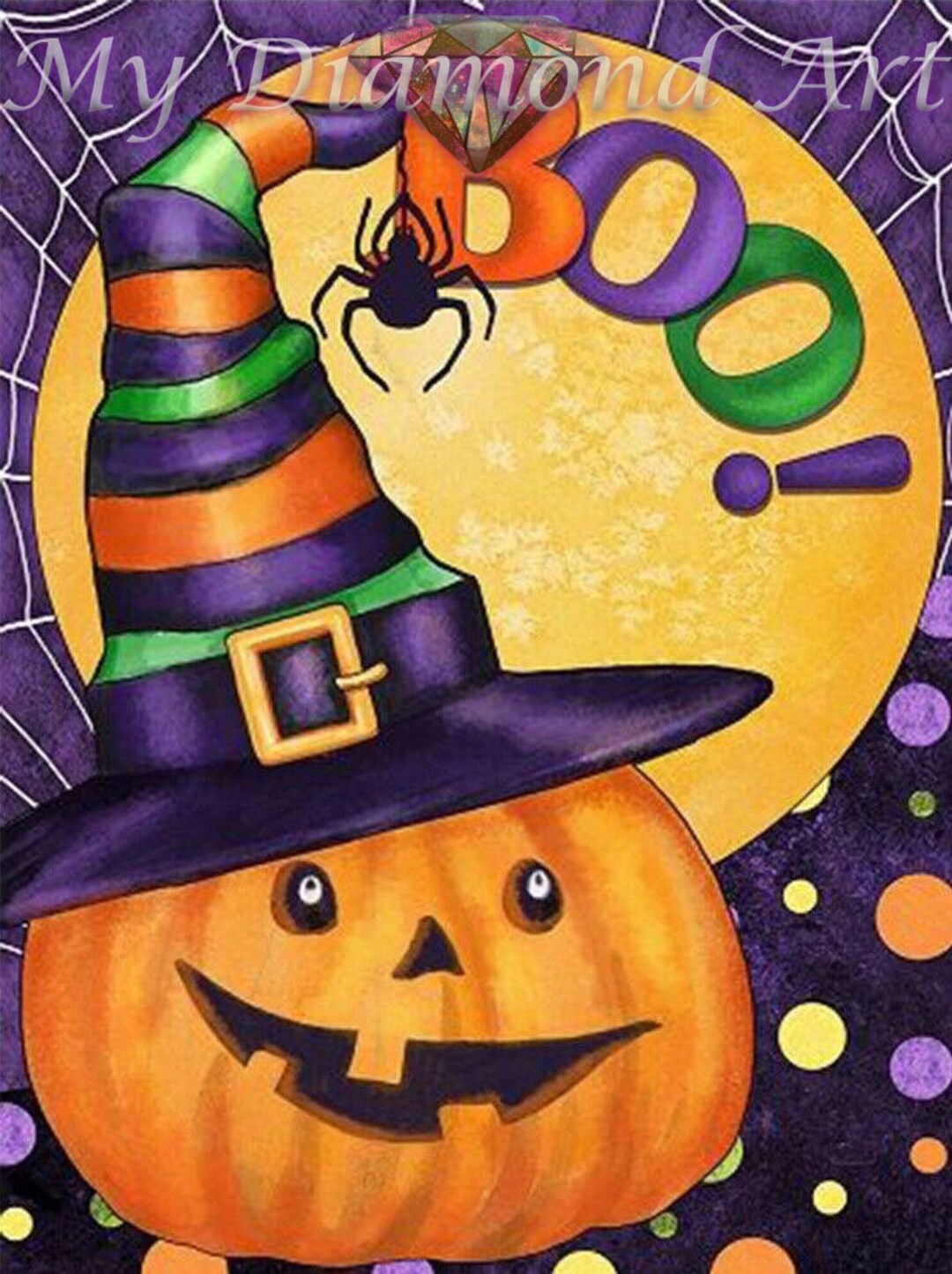5D DIY My Diamond Art (halloween Boo) Diamond Painting Kit (NEW) - Etsy