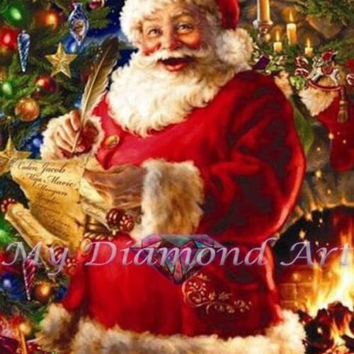 5D DIY My Diamond Art santa Claus Diamond Painting Kit NEW - Etsy