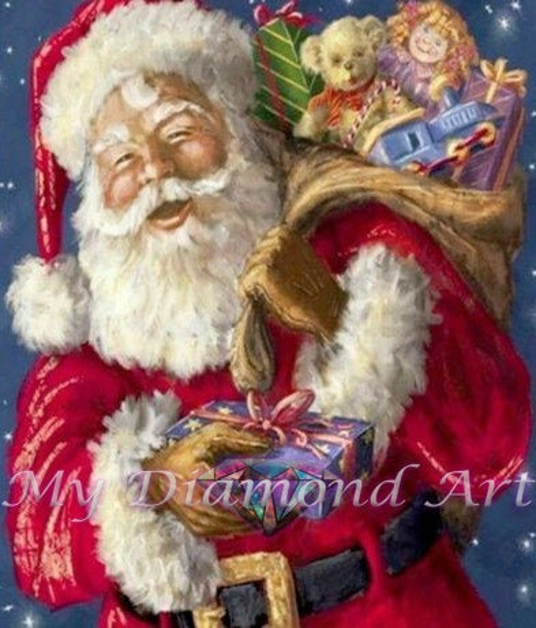 5D DIY My Diamond Art santa Diamond Painting Kit NEW - Etsy