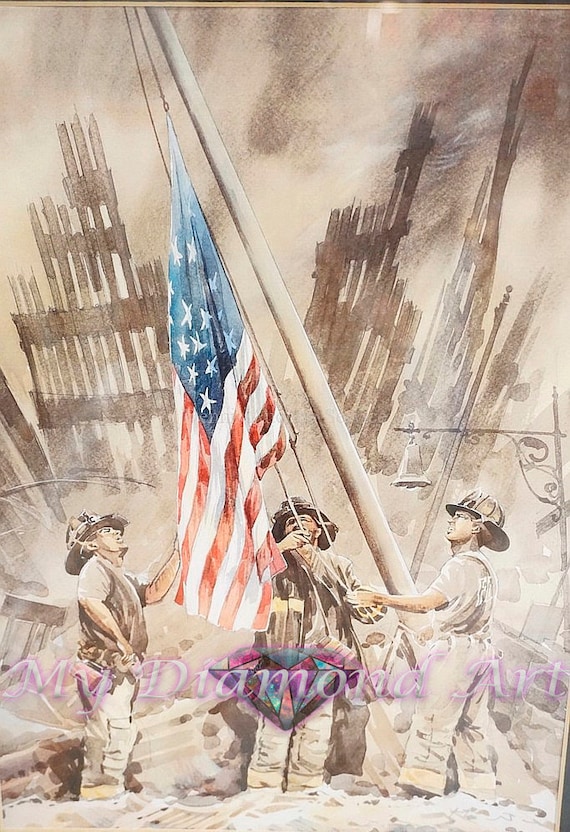 5D DIY My Diamond Art Remember 9/11 Diamond Painting Kit | Etsy