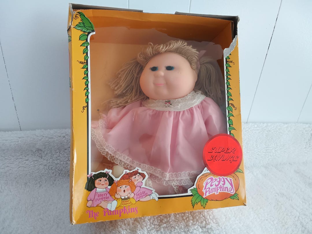 Vintage Peggy Pumpkin Doll New in Box the Pumpkins 1980s Like Cabbage ...