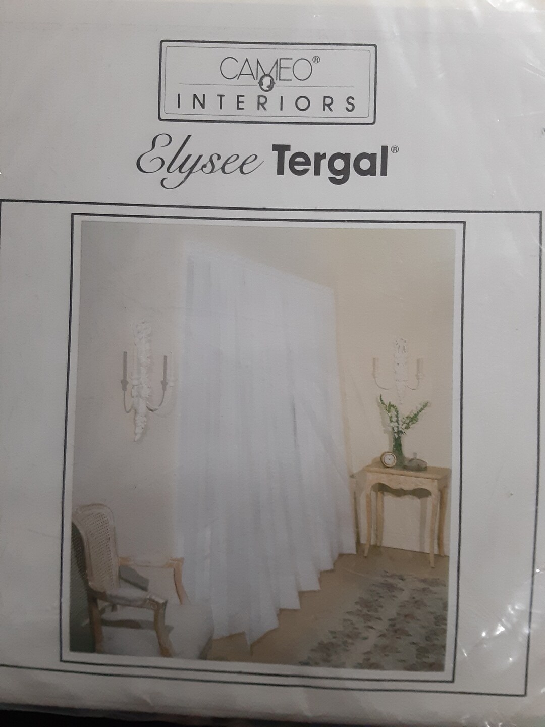 Vintage Elysee Tergal Tailored Panel Curtain Drape Cameo Interiors ...