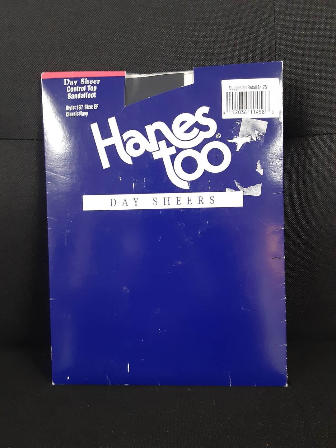 Vintage Hanes Too Day Sheer Pantyhose Size EF Classic Navy New in ...