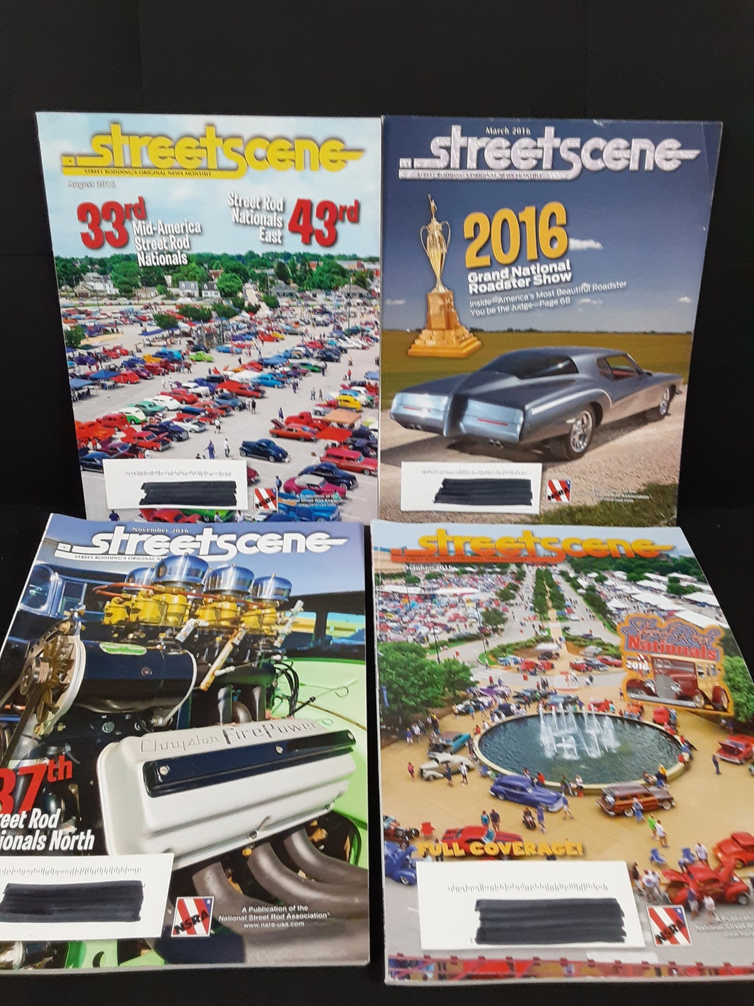 Lot of 4 Street Scene Magazines From 2016 - Street Rodding Cars - Junk ...