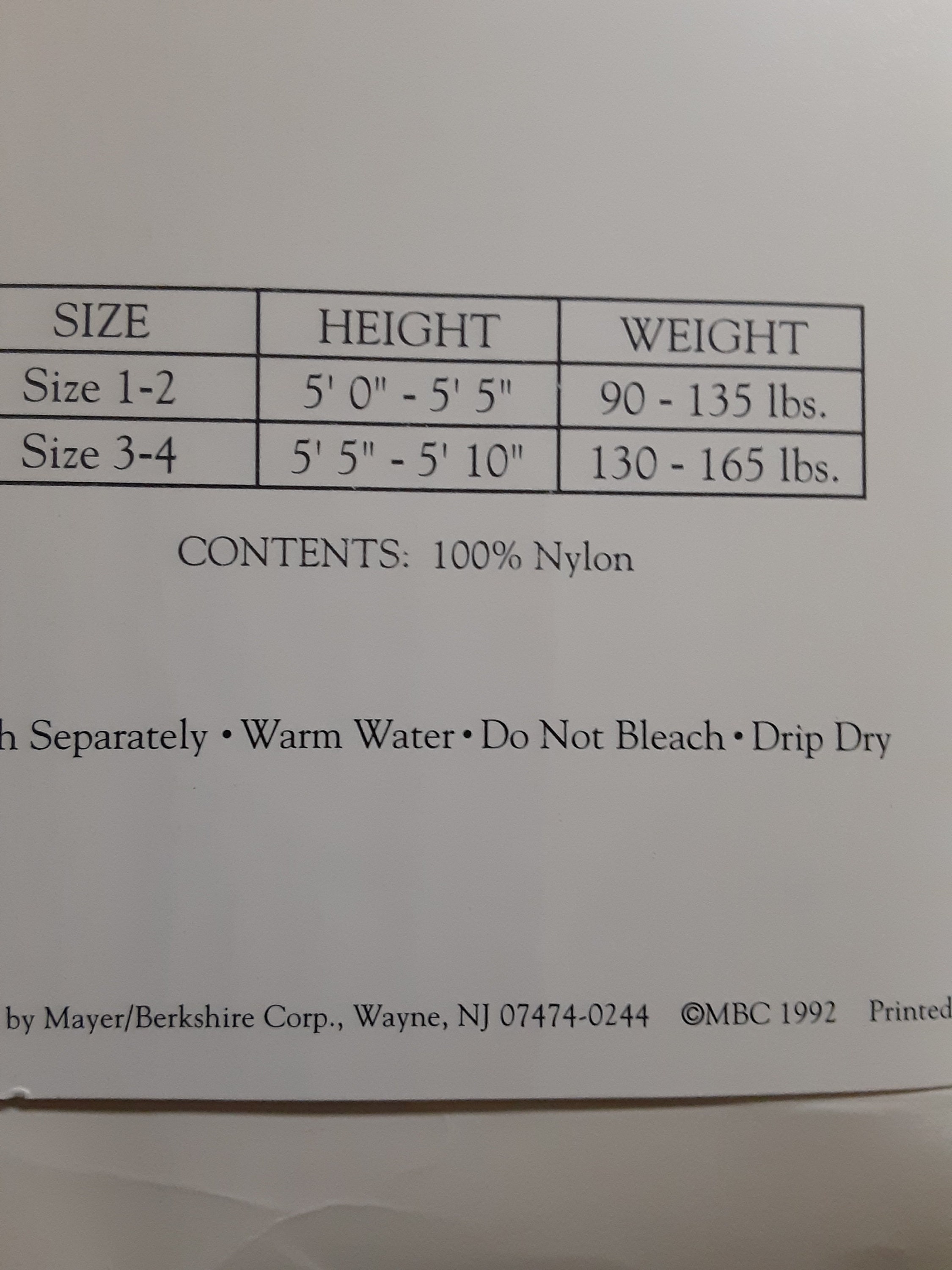 Vintage Berkshire Day Sheer Pantyhose Sheer to Waist Sandalfoot Creme ...