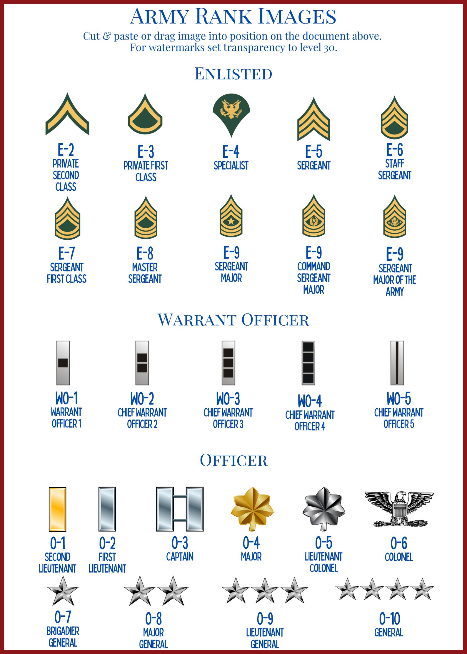 Army "flags" Announcement, Promotion, Retirement, Commission ...