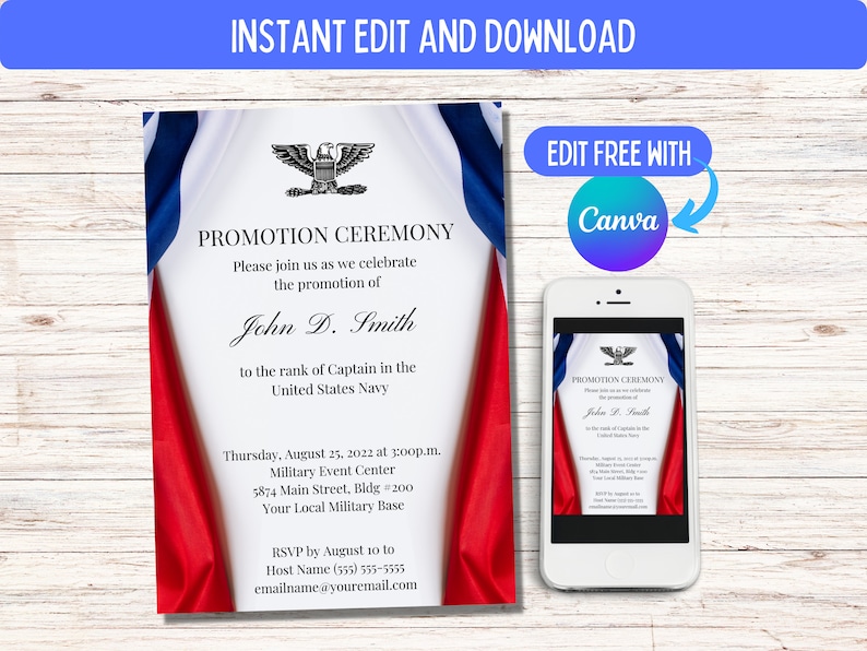 Navy "flags" Announcement -promotion, Retirement, Commission ...