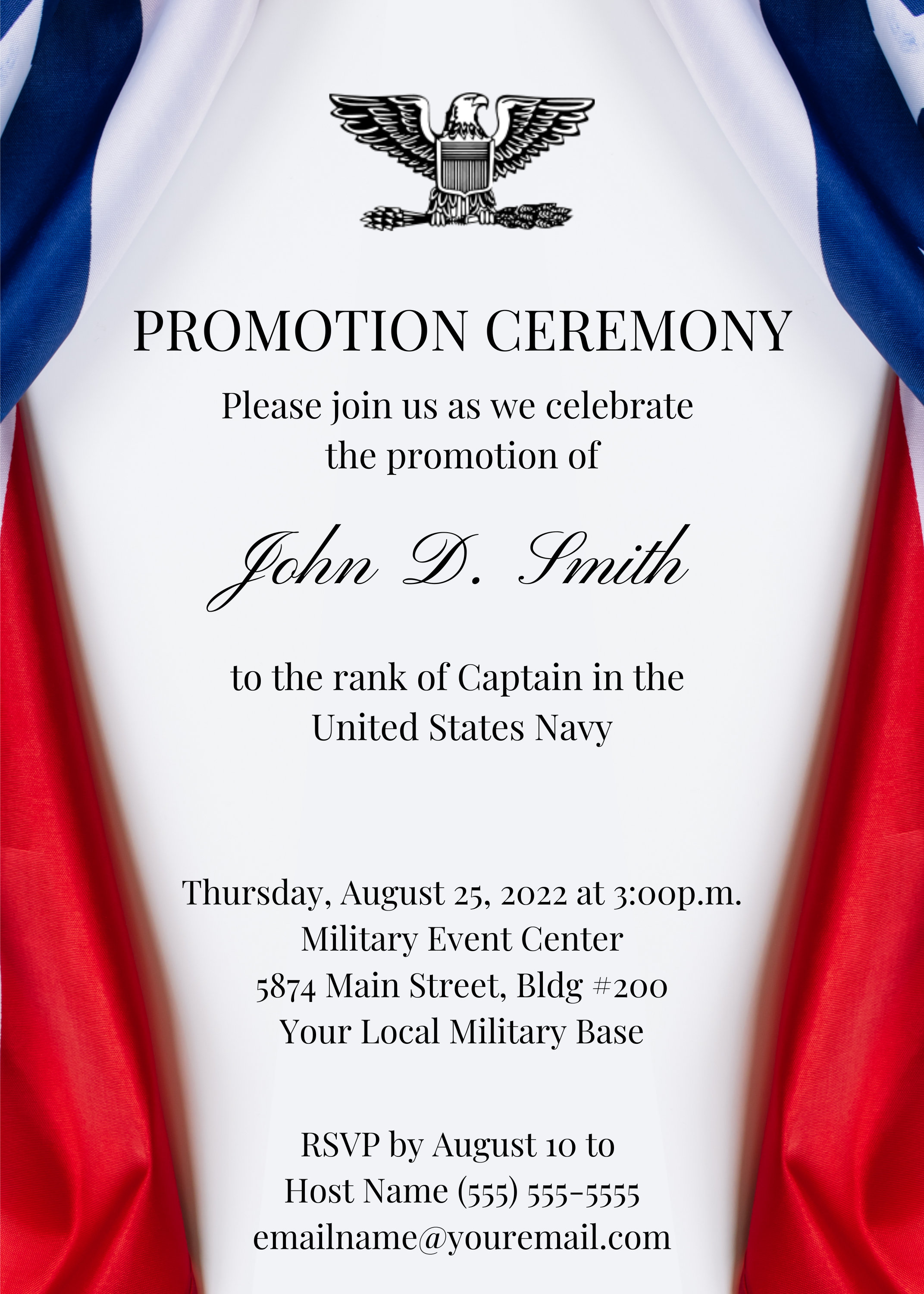 Navy "flags" Announcement -promotion, Retirement, Commission ...