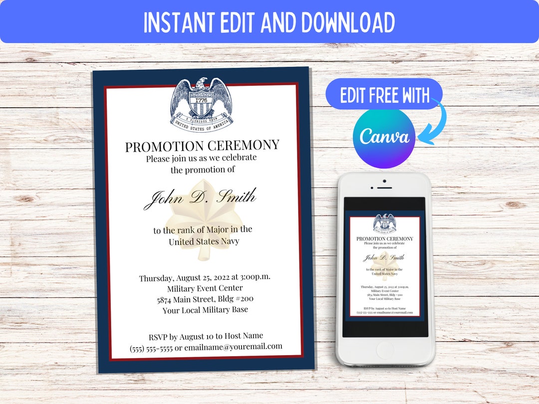Navy "eagle" Announcement -promotion, Retirement, Commission ...
