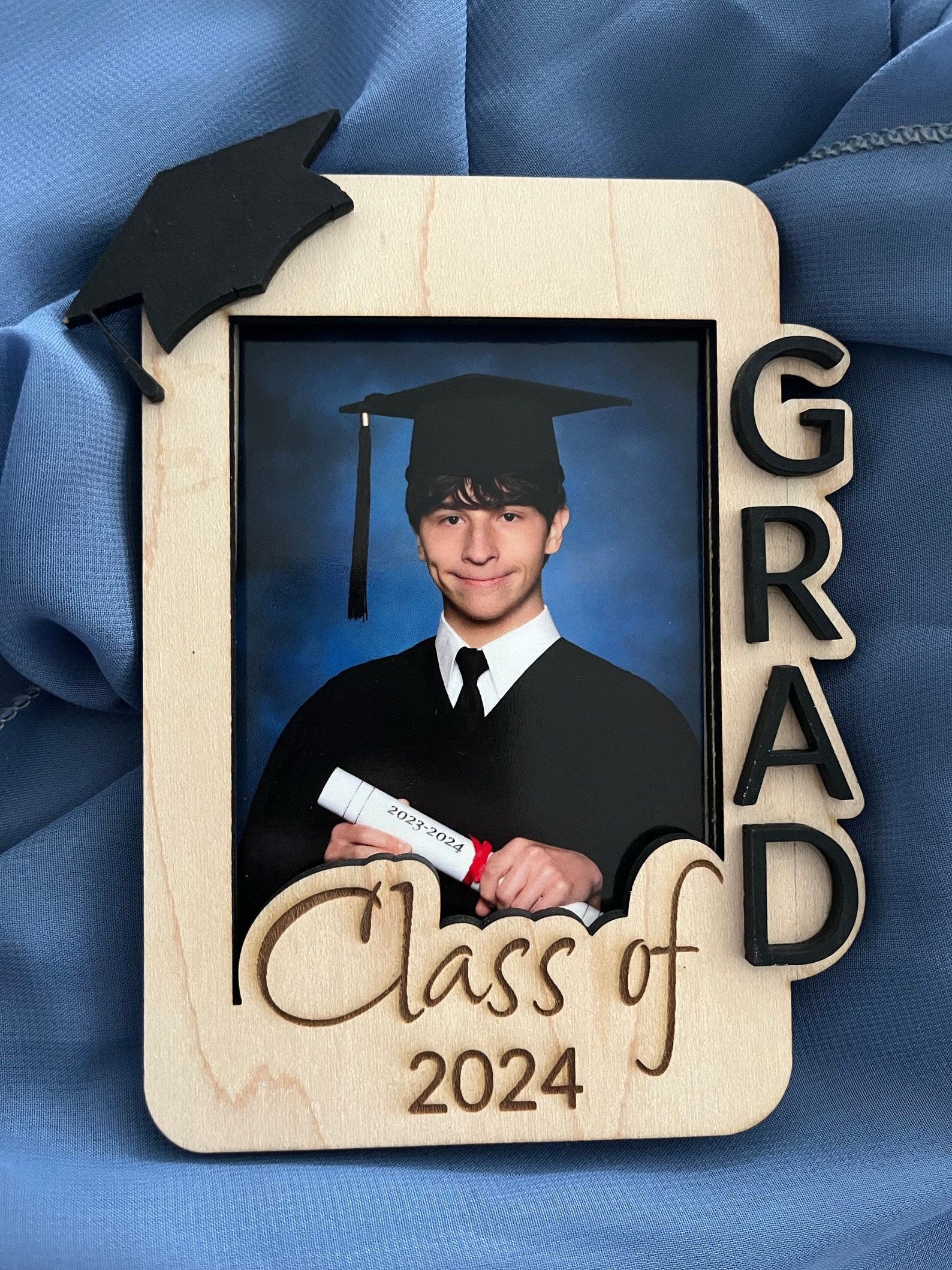 Graduation Photo Frame Fridge Magnet, Graduation Gift, Thank You for ...