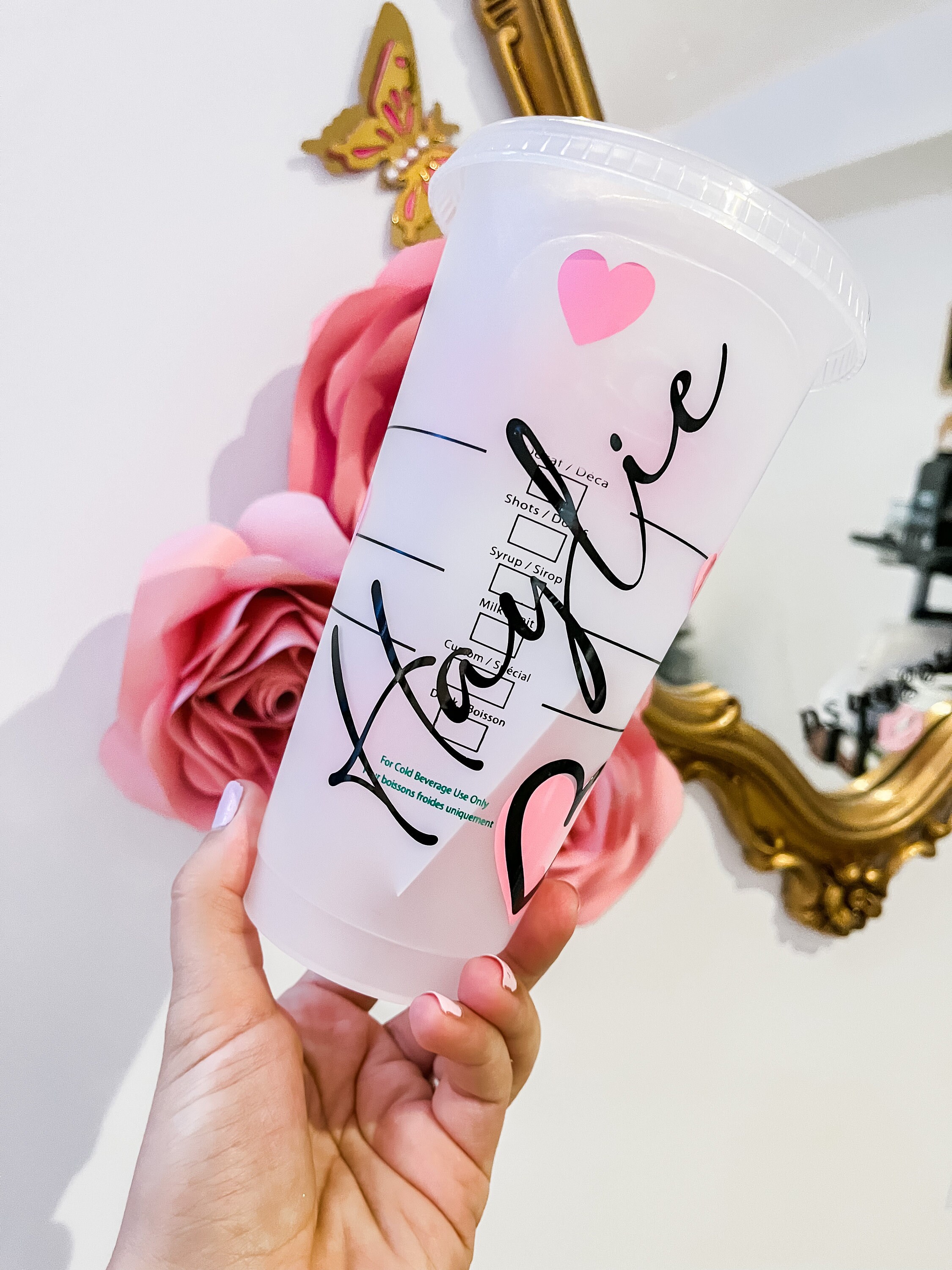 Personalized Decals Glass Decals Sticker Starbucks Cup Decals Mirror ...