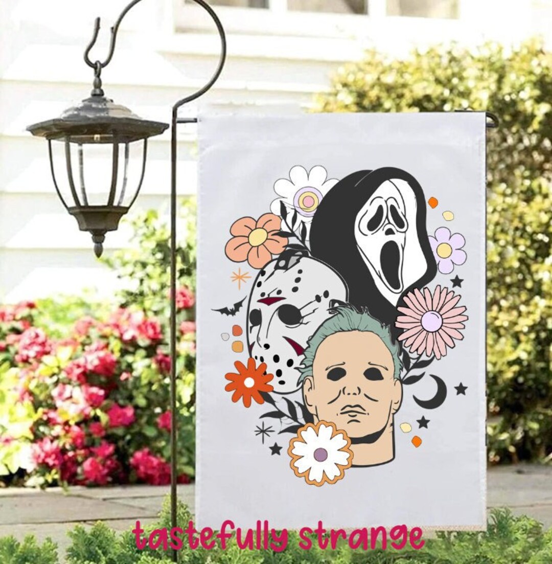 Spooky Horror Garden Flag Springoween Garden Flag Horror Movie ...
