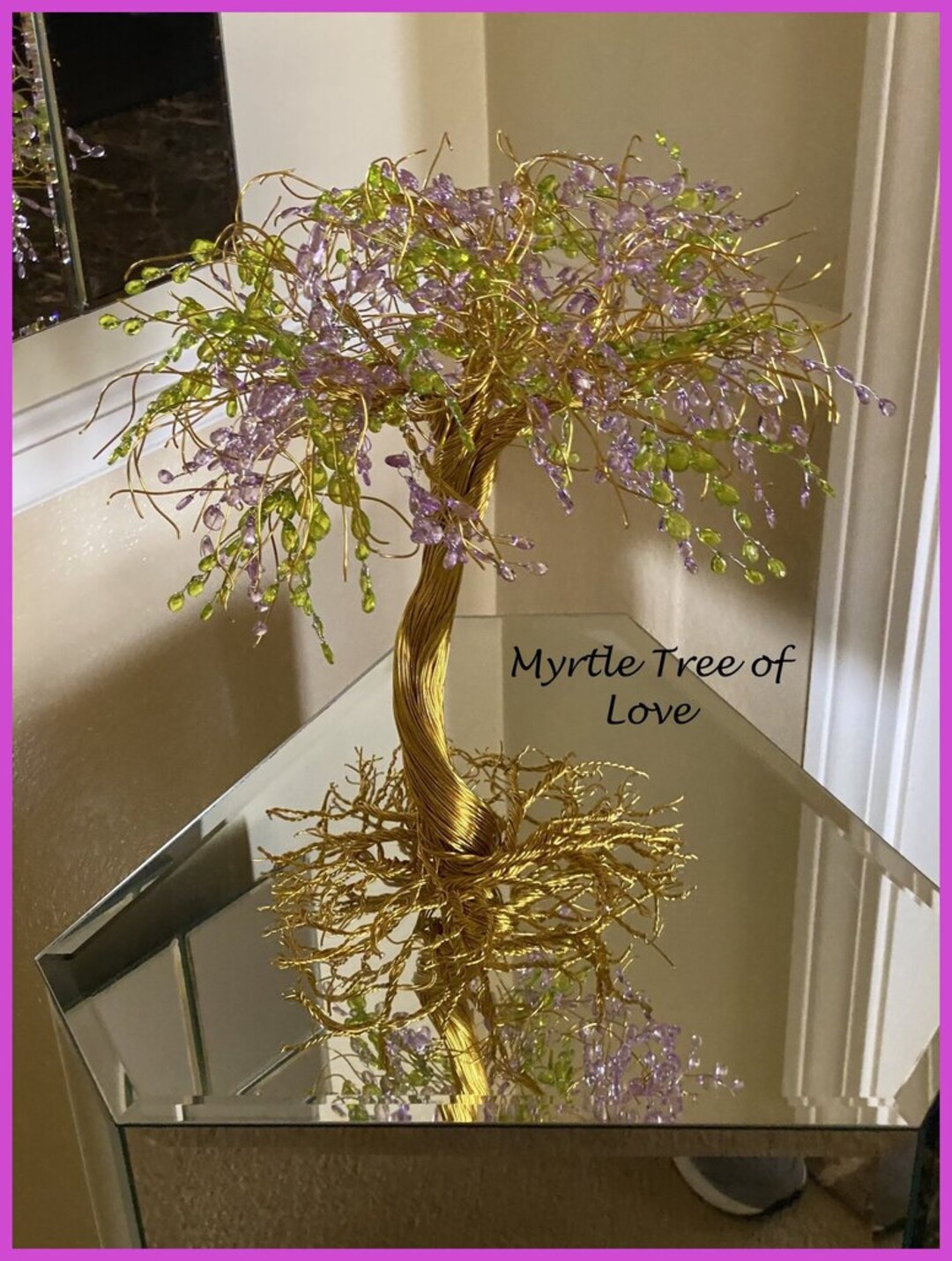 Myrtle Tree of Love, Handcrafted Beaded Sculpture - Etsy