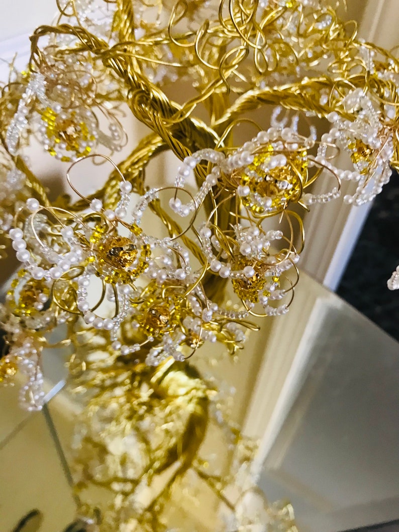 Gold Tree With Pearly White Gold Flowers (last One Sold, Will Make Upon ...