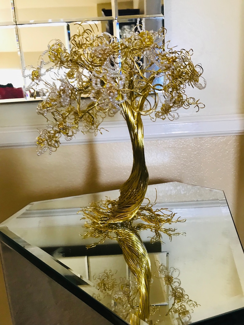 Gold Tree With Pearly White Gold Flowers (last One Sold, Will Make Upon ...