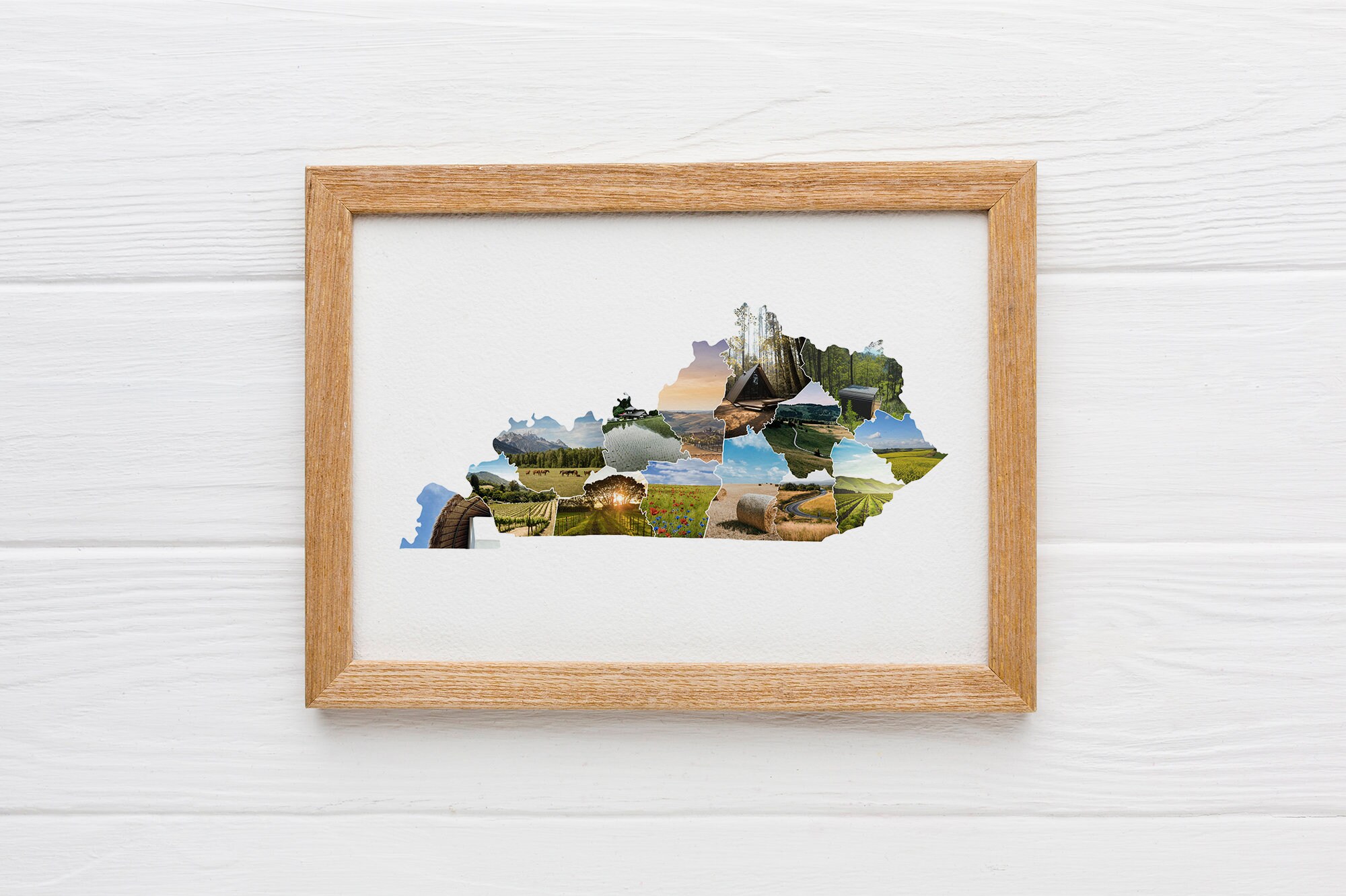 Custom Map Photo Collage, Travel Collage, Map Gift Ideas, Personalized ...