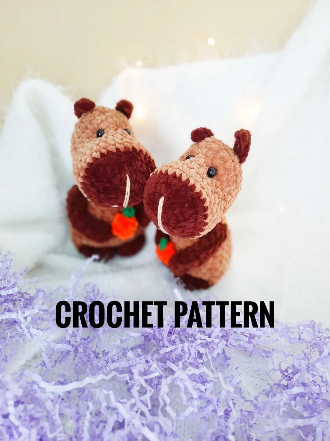 Crochet Capybara Pattern / Easy Amigurumi / Crochet Toy Plush / Home ...