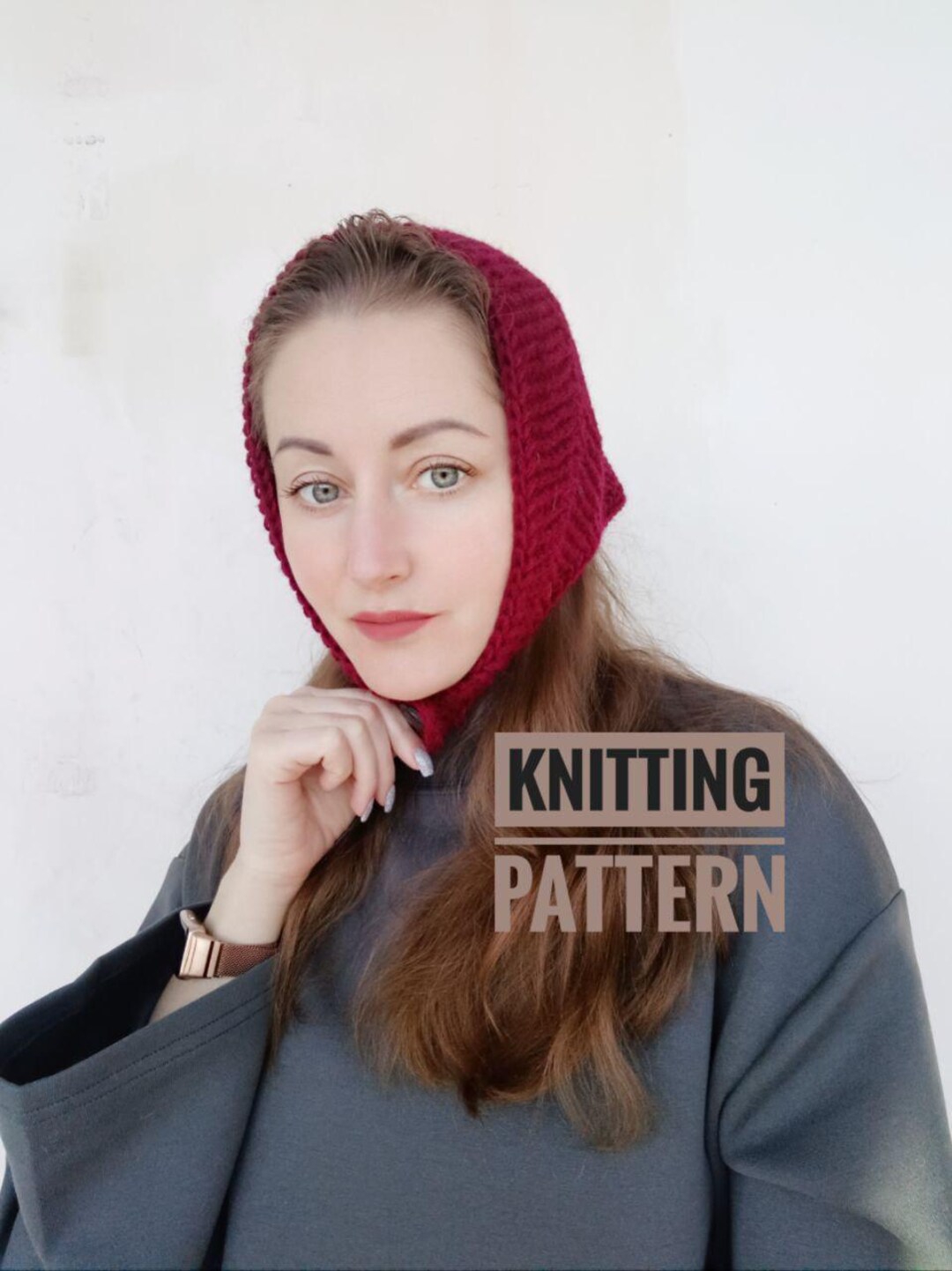 Knitting Pattern for Bonnet Bandana 2-in-1 | PDF + Video Tutorial | Cozy & Stylish Headscarf - Etsy