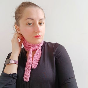 Mini Knit Scarf Pdf Pattern / Headscarf / Headband Scarf / Headwrap ...