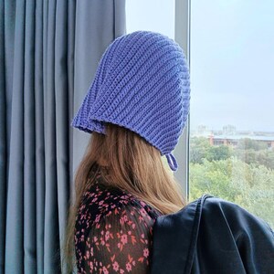 Merino Wool Triangle Scarf – Minimalist Vintage Kerchief Head Wrap ...